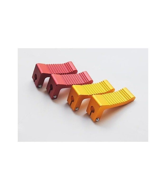 COPPIA PEDALINE MINIMOTO CNC X GP1 ALLUMINIO RACING COLORATE ...